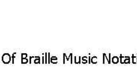 New International Manual Of Braille Music Notation Imgur