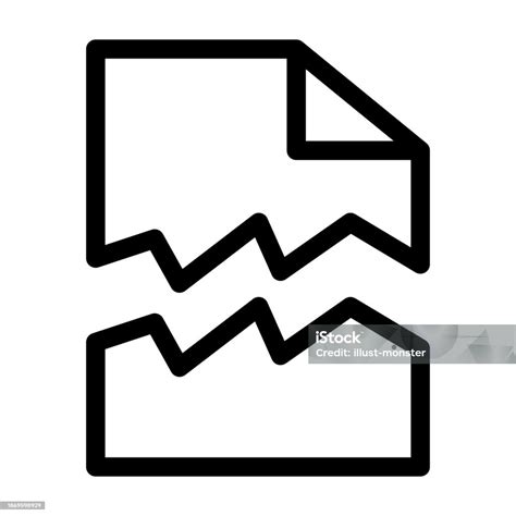 Corrupted File Icon Corrupted Data Vector Stock Illustration Download