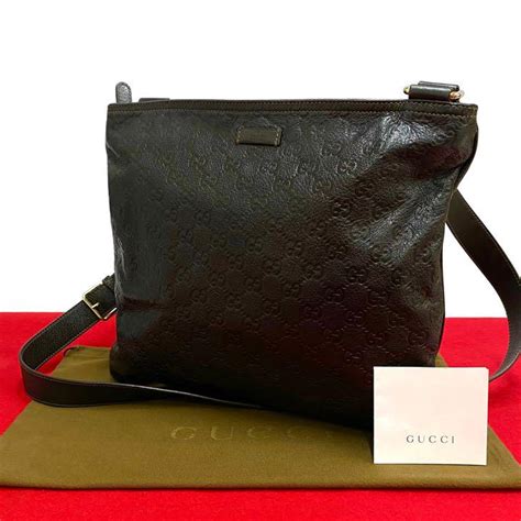 【美品 】gucci グッチ ショルダーバッグ シマ メッセンジャーバッグ 黒
