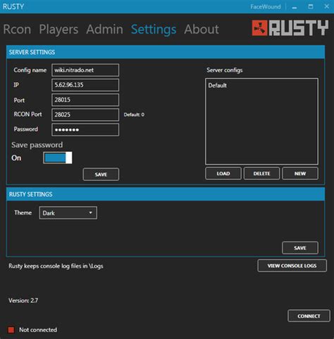 Rcon For Rust Experimentalrelease Nitrado