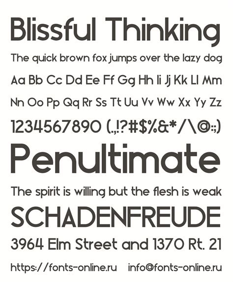 Blissful Thinking Font