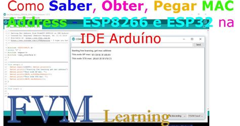 como saber obter pegar o mac address do nodemcu esp8266 e esp32 na