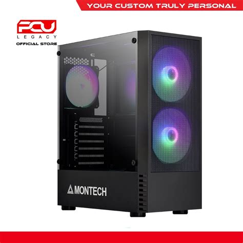 Montech X2 Mesh Matx Case Black Shopee Malaysia