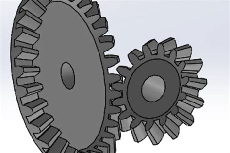 bevel gears library and animation solidworks 3d cad model grabcad