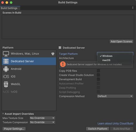 How Do I Build A Dedicated Server With Linux As The Target Platform My Only Options Are Windows