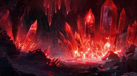Premium Photo A Picture Of A Lava Cave With A Red Lava Flow In The