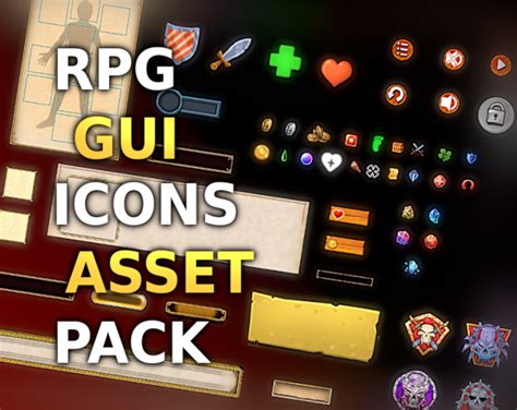 Rpg Gui Icons Asset Pack By Sons Of Welder