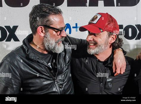Madrid Spain 9th March 2017 Andrew Lincoln Norman Reedus Jeffrey