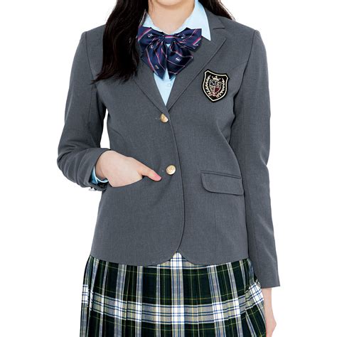 防汚・撥水加工 エンブレム付きブレザースクール・制服エンブレム取り外し可 学校制服の通販ならセシールcecile