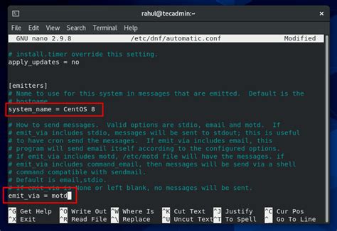 How To Install Security Updates On Centos 8 Tecadmin