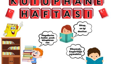 Kütüphaneler Haftası Renkli Pano
