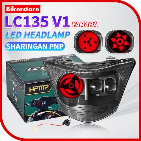Hpmp Lc135 V1 New Led Lampu Depan Head Light Headlamp Custom Head Lamp Naruto Single Devil Eye