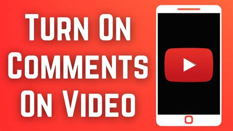 How To Turn On Comments On Youtube Youtube