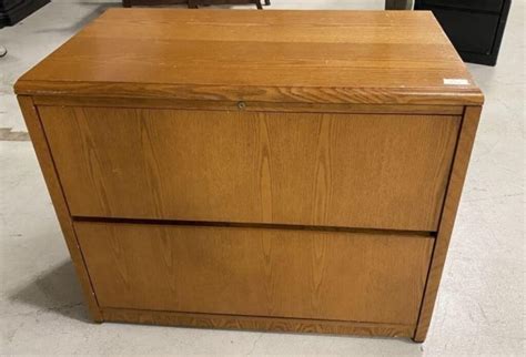 Modern Oak Two Drawer File Cabinet 4570145760