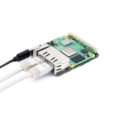 Mini Dual Gigabit Ethernet Base Board Designed For Raspberry Pi Compute