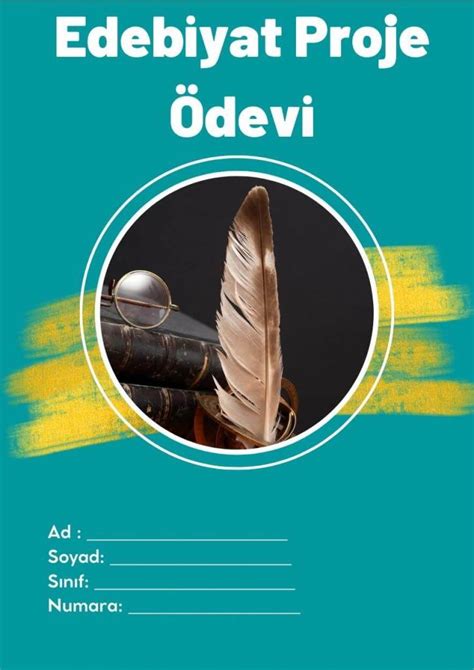Edebiyat Proje Ödevi Kapak Tasarımları 10 Sıradışı Örnek Fastprint24