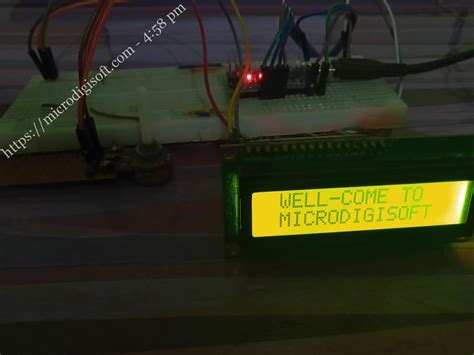 Interfacing Lcd With Arduino Nano Board