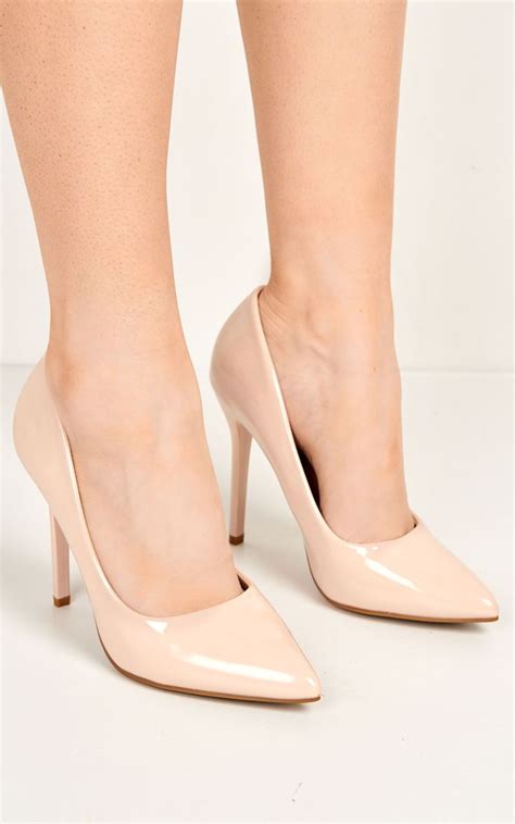 Dominique Stiletto High Heel Court Shoes In Nude Miss Diva Silkfred