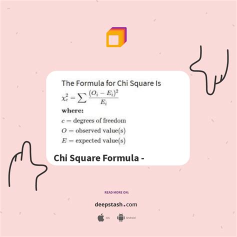 Chi Square Formula Performed On Categorical Variable In Deepstash