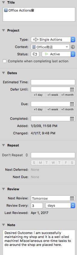 Defer Dates And General Organisation Omnifocus For Mac The Omni