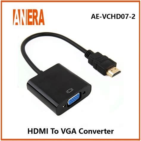 Anera Hot Sale Hdmi Av Video Converter Hdmi Male To Vga Female Adapter Cable China Video