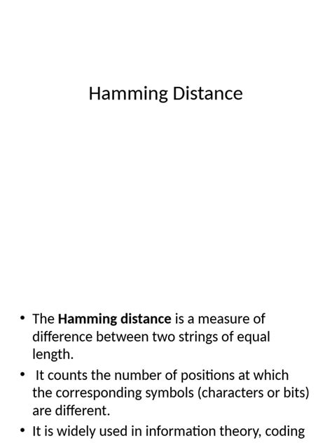 hamming distance pdf