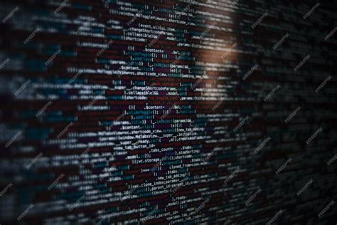 Premium Photo Closeup Shot Of A Screen With Html Javascript Source Code For Web Page