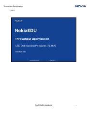 Throughput Optimisation Nokia Pdf Pdf Throughput Optimization Slide Nokiaedu Throughput