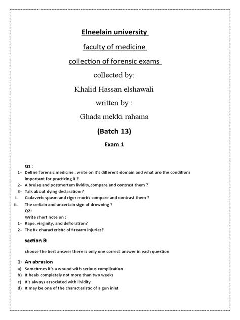 Forensic Collection Pdf Cancer Death