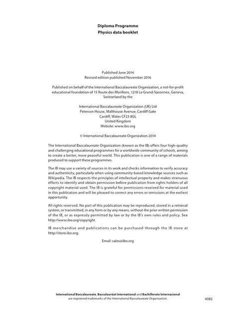 Physics Data Booklet Pdf Electronvolt Metrology