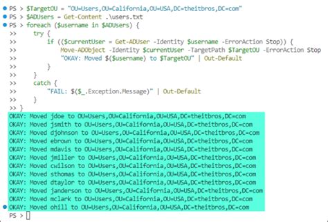 powershell move computer to ou theitbros