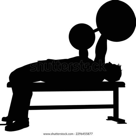 Weight Lifting Muscle Man Bodybuilder Weightlifting Stock Vector Royalty Free