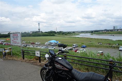相模川でバイク デイキャンプをしたいので見てきました 画楽
