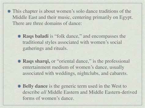 Ppt Chapter 10 From Baladi To Belly Dance Rhythm Dance And Music