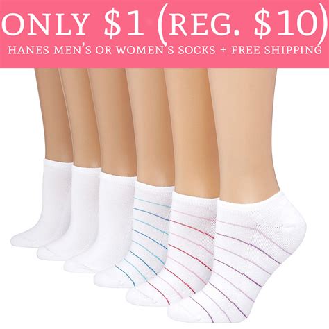 Only 1 Regular 10 Hanes Mens Or Womens Socks Deal Hunting Babe