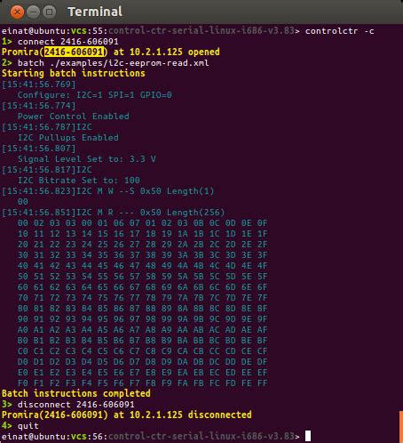 Programming An I2C EEPROM Using Promira Serial Platform