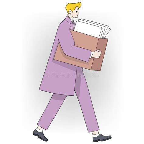 Cartoon Doodle Illustration Of Busy Administrative Workers In A Large