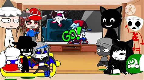 Fnf Characters Reacting To Flutrite And Tsukareta Ft Invalid Data