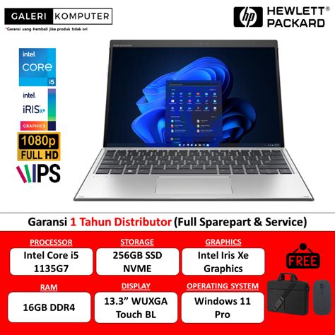 Jual Laptop In Touchscreen Hp Elitebook X G Tablet Intel I G Gb Gb Ssd Wuxga Ips