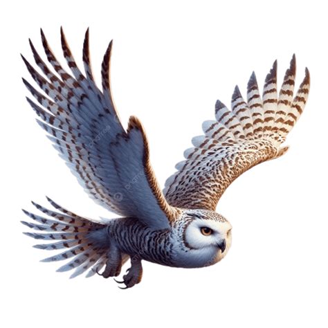 White Owl In Flying Position Flying Position White Owl Png