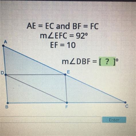 Ae Ec And Bf Fc M Ef 10 M