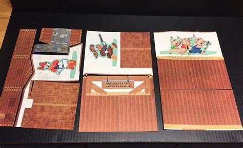 Vintage Walt Disney Disneyland Frontierland Lacing Card Set 1955