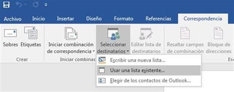 Aprende y Enseña Excel Combinación de correspondencia entre Word y Excel