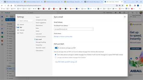 Outlook Com Sync Email Unable To Looad These Settings Microsoft Community Hub