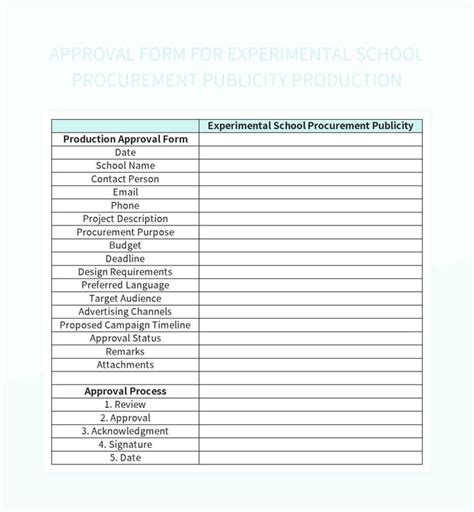 Free Product Approval Templates For Google Sheets And Microsoft Excel Slidesdocs