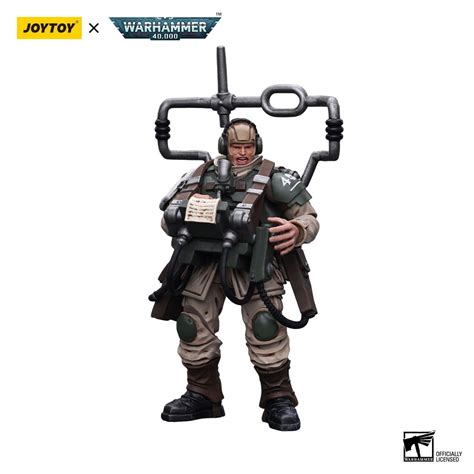 Warhammer JoyToy Figure Astra Militarum Cadian Command Squad Veteran With Master Vox