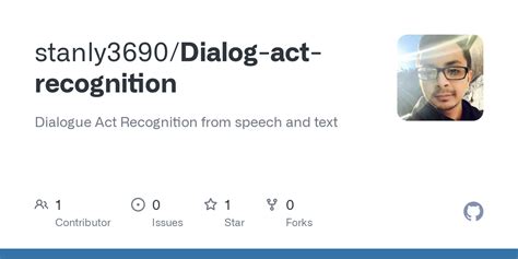 Github Stanly3690dialog Act Recognition Dialogue Act Recognition