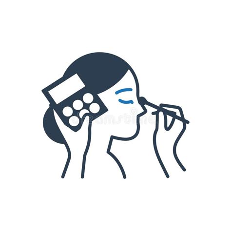 Makeup Application Beauty Icon Stock Vector Illustration Of Sign