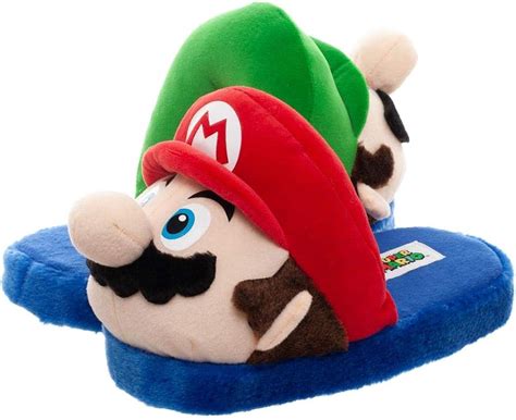 Amazon Mario And Luigi Slippers Super Mario Accessories Mario Luigi Slippers Large