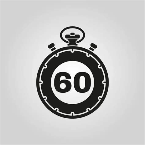 The 50 Seconds Minutes Stopwatch Icon Clock And Watch Timer Countdown Stopwatch Symbol Ui
